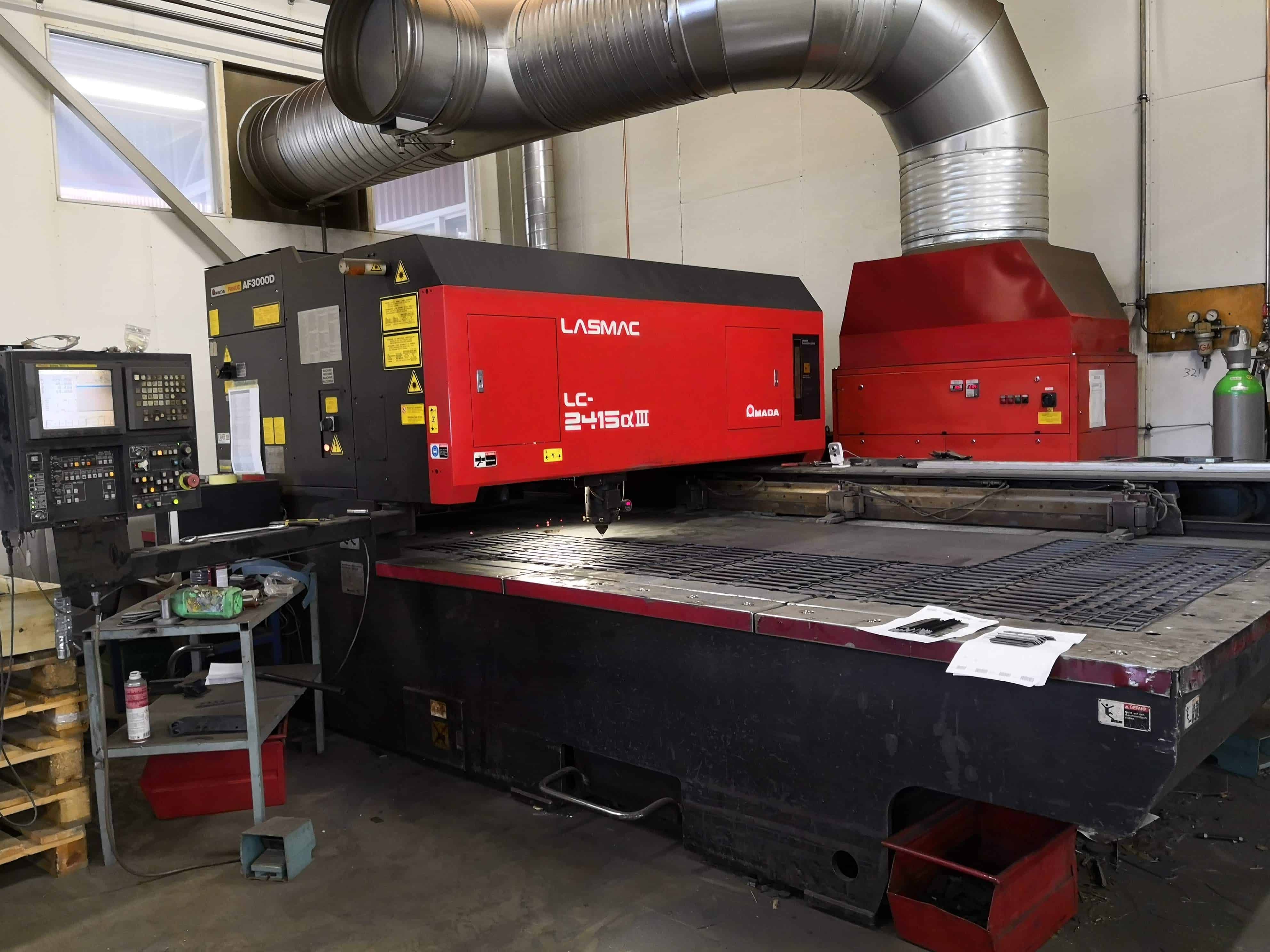 Used 1999 Year Amada LC2415 3015 Laser For Sale