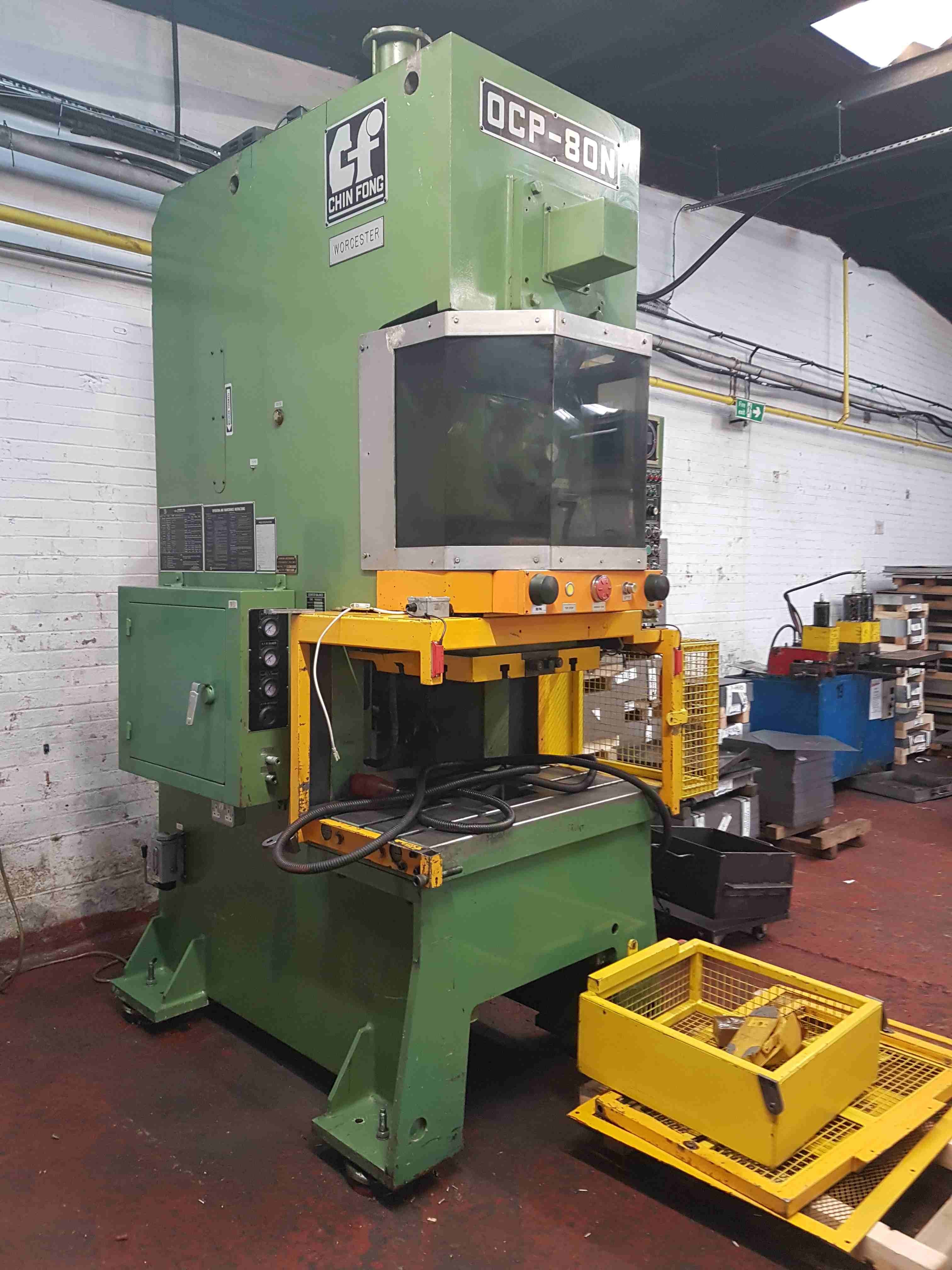 Used Chin Fong OCP-80N c frame power press for sale