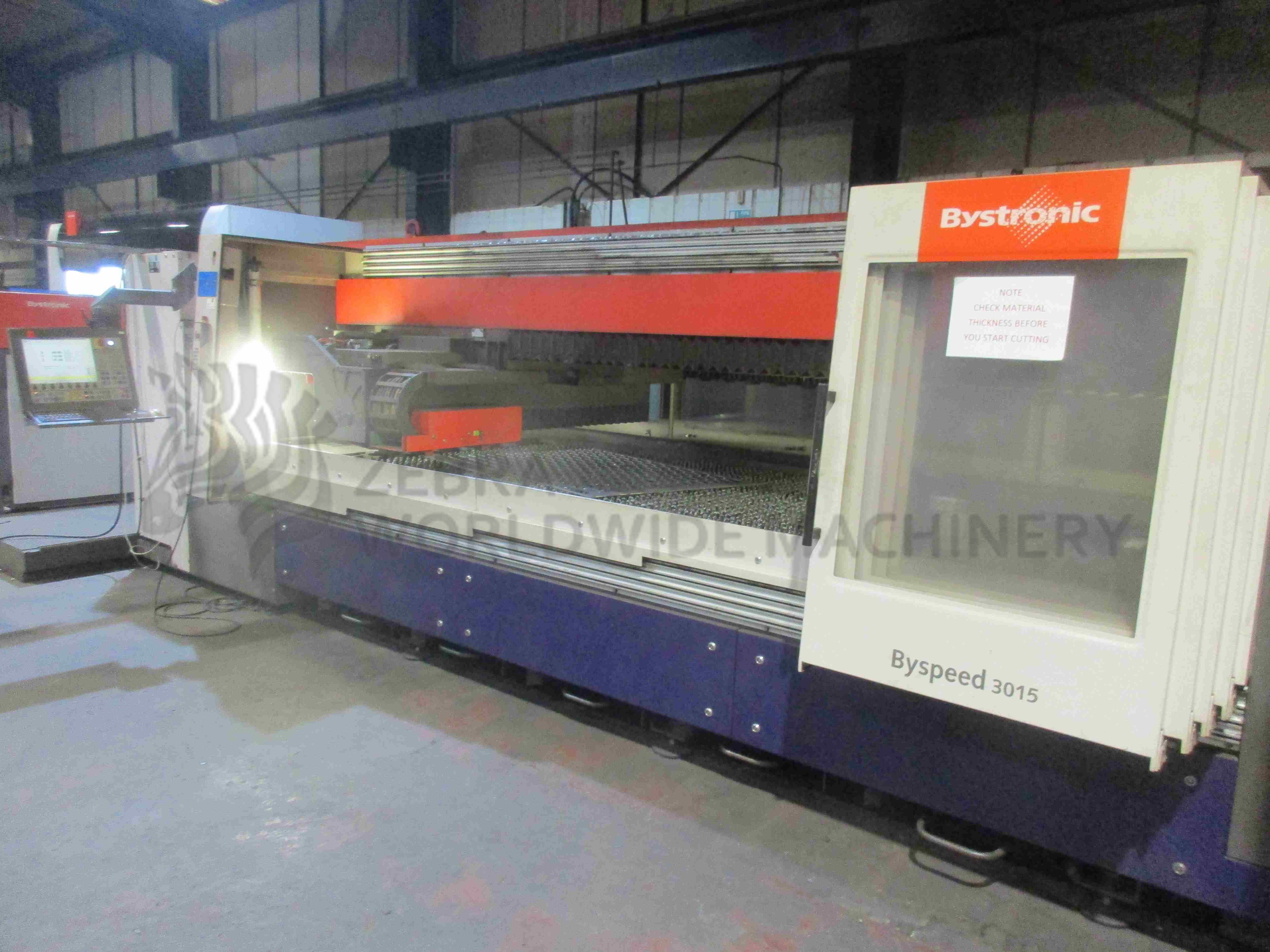 Bystronic Byspeed 3015 laser cutting - Zebra Worldwide Machinery Ltd