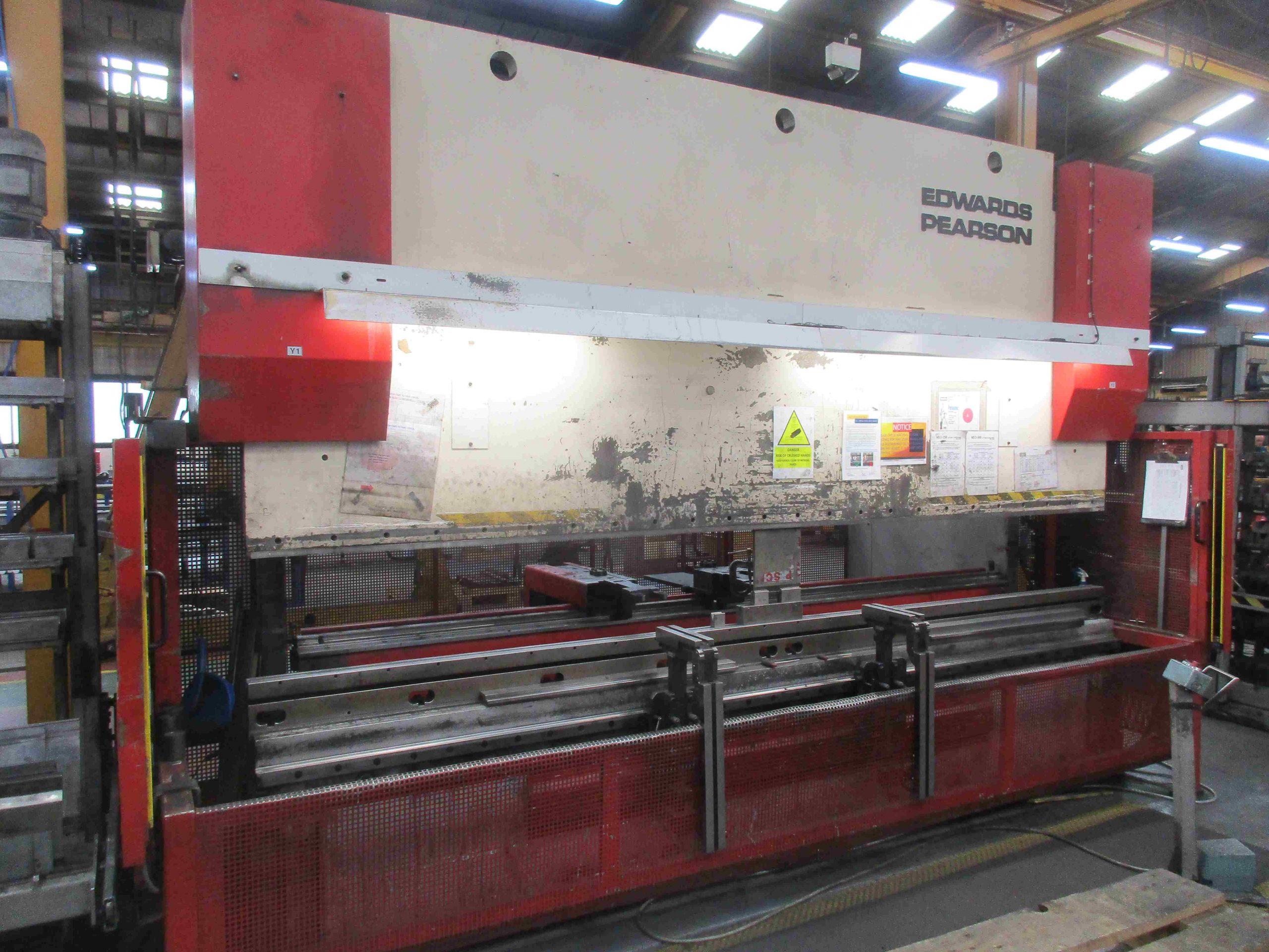 Used Edward Pearson pr10 250ton x 4metre multi axis cnc pressbrake for sale